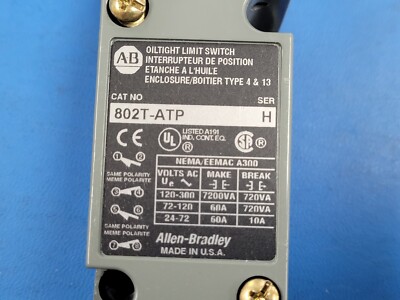 802T-ATP ALLEN BRADLEY Oil Tight Limit Switch | eBay