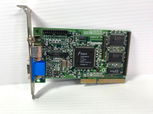 Jaton Trident 3DImage 975 8287A/V2 2MB AGP VGA SVideo Comp Video Card ...