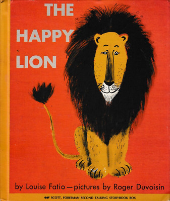 The Happy Lion by Louise Fatio (1954, Hardcover with 45 rpm record) | eBay