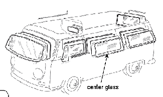 VW Vintage Parts Glass,Side Center W/ Out Vent Window Style, Solid, Bus ...