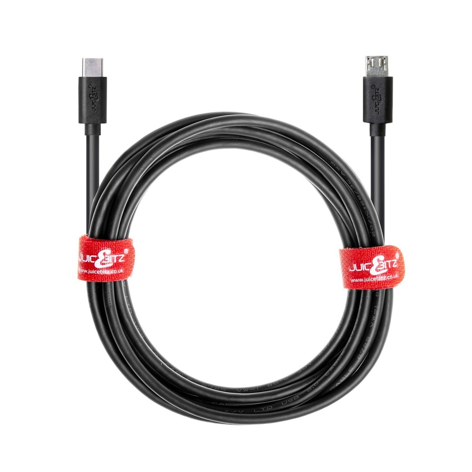 JuicEBitz® USB C to Micro USB Cable Fast Charging Data Sync Lead Type C ...