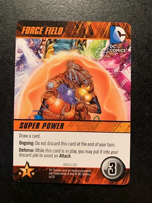 FORCE FIELD Super Power Card DC Comics Deck Building Game HEROES UNITE ...