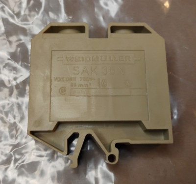 Weidmuller SAK 35N Feed Through Terminal Block Beige - Fast Ship | eBay