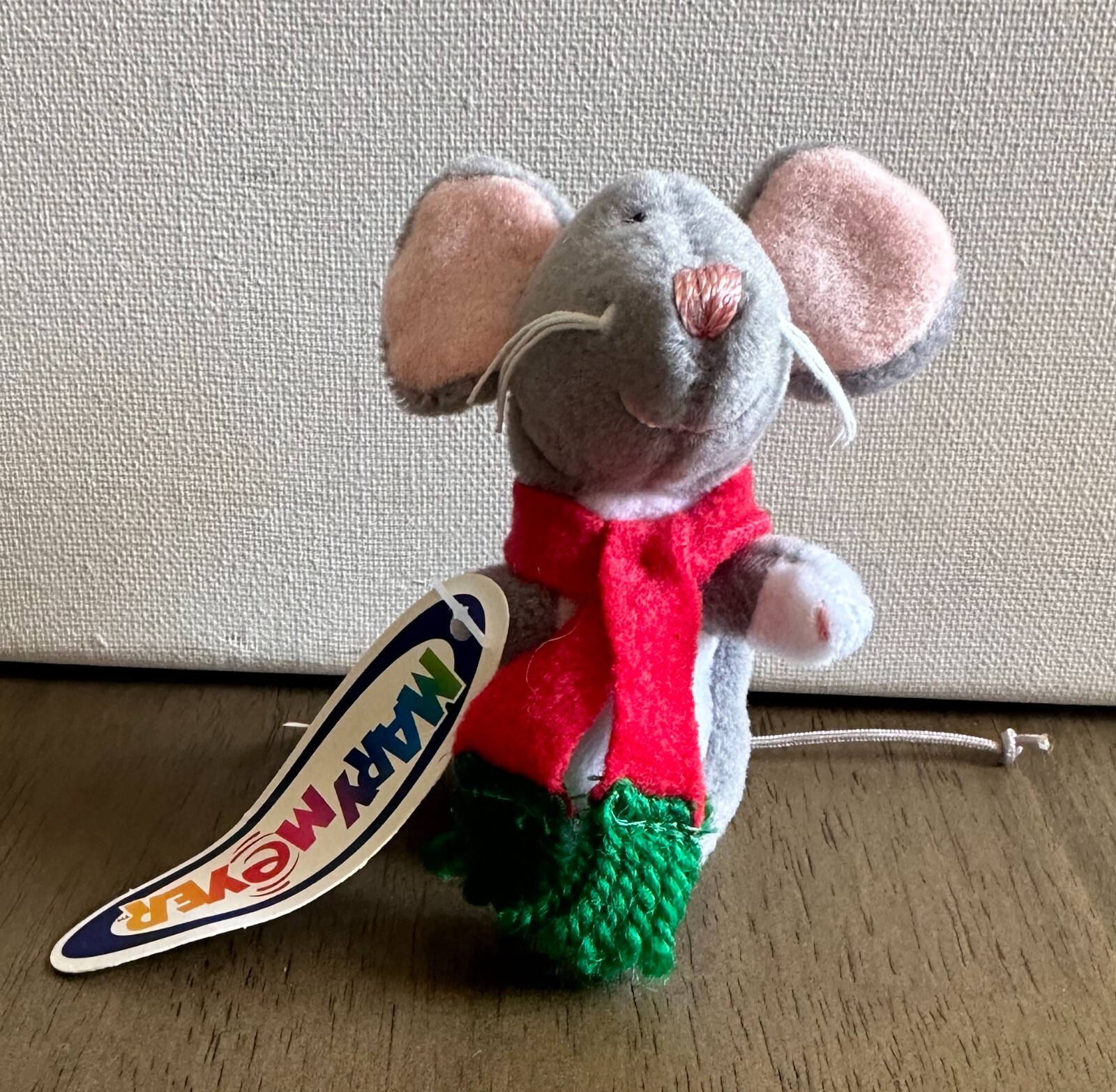 2 VTG Mary Meyer Christmas Mouse & Snowman Plush Stuffed Finger Puppets ...