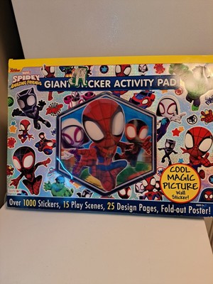 Spiderman Giant Sticker Activity Story Pad 1000+ Stickers! | eBay