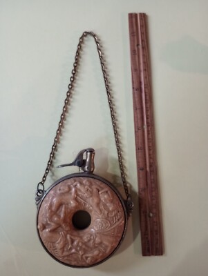 Decorative Ornate German Gun Powder Flask, reproduction | eBay