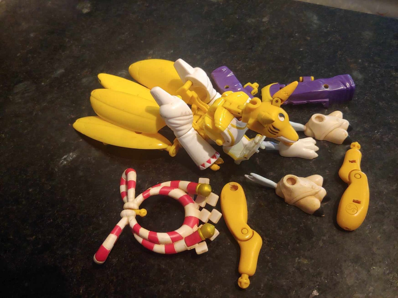 Vintage 2001 DIGIMON Digivolving Figure Kyubimon to Taomon Toy Figure ...