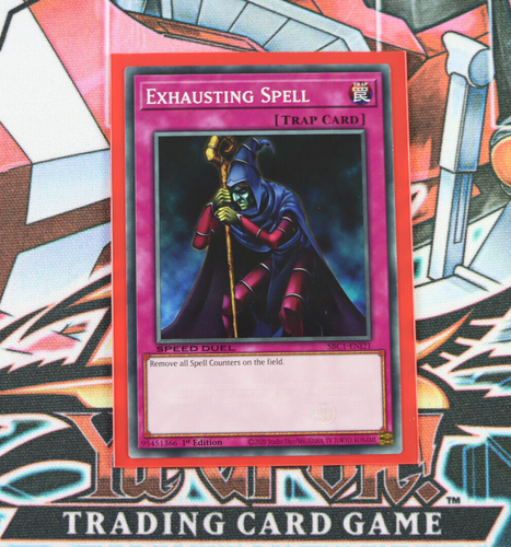 YuGiOh Trap Card Exhausting Spell SBC1-ENI21 1st Edition Common | eBay