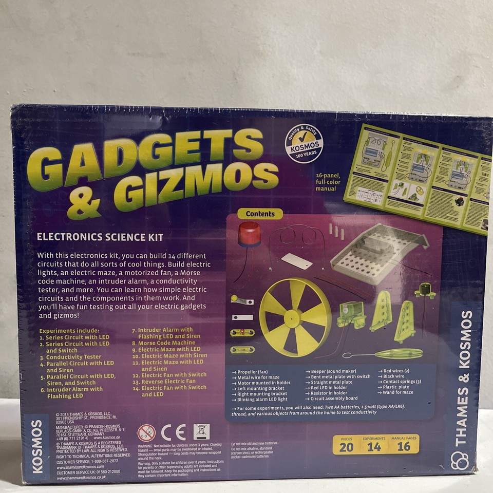 Thames & Kosmos Gadgets & Gizmos Electronics Science Kit Sealed New 814743011281| eBay