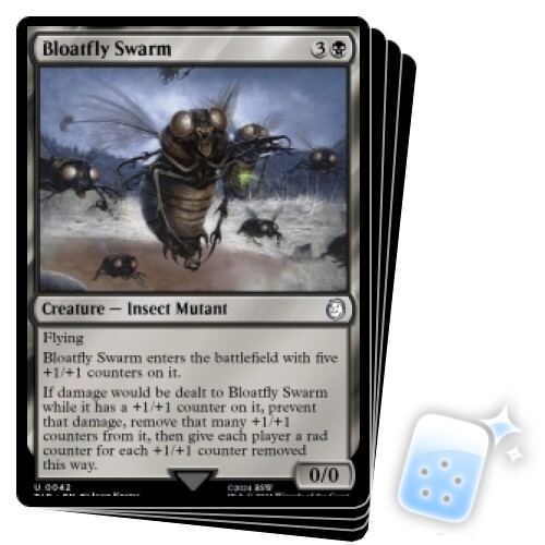BLOATFLY SWARM X4 Universes Beyond: Fallout Magic MTG MINT CARD | eBay