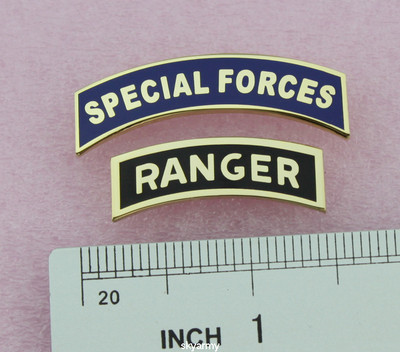 US ARMY SPECIAL FORCES TAB PIN & RANGER PIN DRESS BLUE PIN | eBay