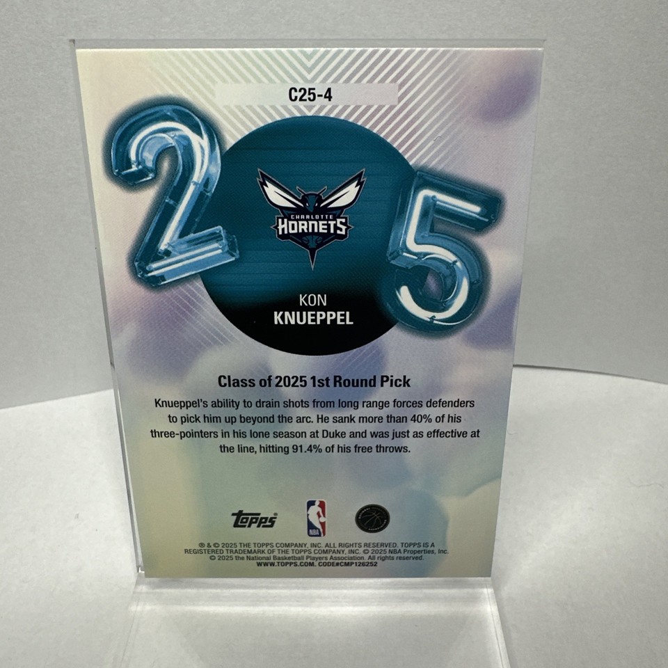 Kon Knueppel 2025 Topps Class of 2025 SSP Case Hit Rookie Card Topps ...