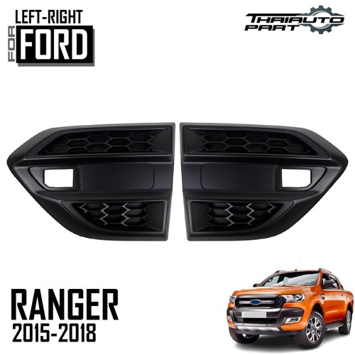 Black Side Vent Fender Cover Pair For Ford Ranger XLS 2015 16 17 2018 ...