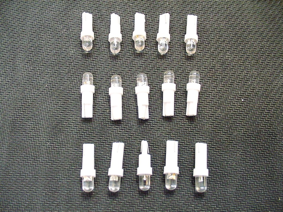 15 COOL White Ford Instrument Panel Cluster Dashboard LEDs Domes Lights ...