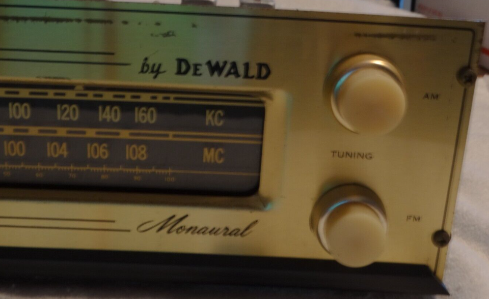 Dewald Vintage Tube FM/AM Stereo Tuner N 1000B *Nice Condition*Parts ...