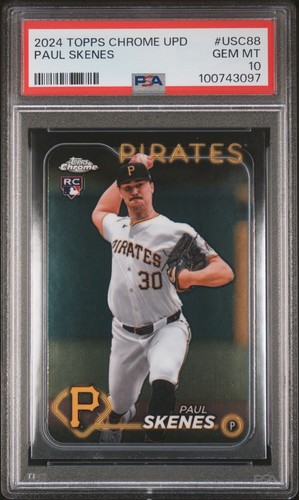 2024 TOPPS CHROME UPDATE #USC88 PAUL SKENES ROOKIE RC PSA 10 | eBay
