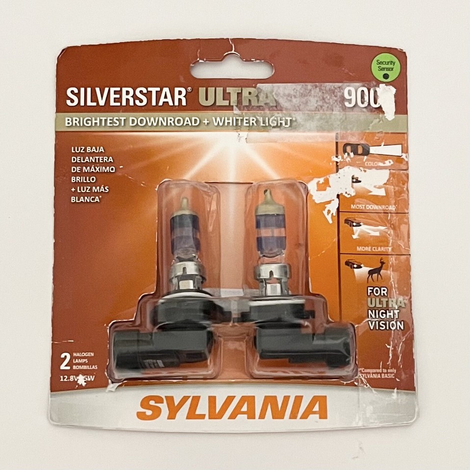 Sylvania 9006 SilverStar ULTRA High Performance Headlight Pair Set 2 ...