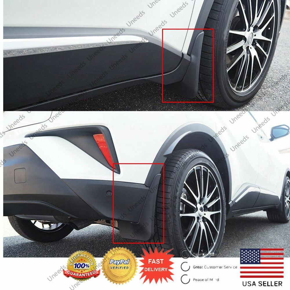 4pcs/Set Black Mud Flaps Mudguard Dirt Fender Cover For Toyota C-HR CHR ...