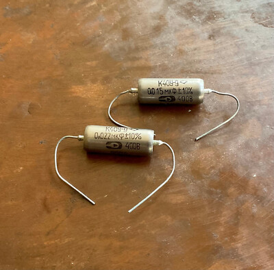.015uf & .022uf @ 400v K40Y-9 Russian Capacitor Set -New Old Stock ...