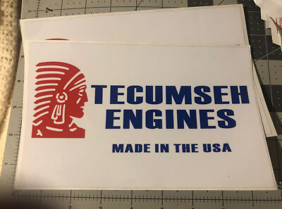 Tecumseh Engines Door Sign Red White Blue Made In The USA 🇺🇸 Set 2 | eBay