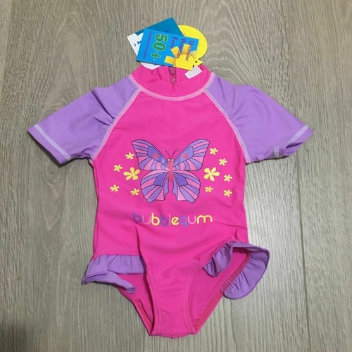 Baby Girls Kids Rashie Rash Suit 50+UV Swimwear Swimsuit Bathers Togs ...