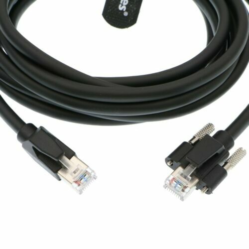 GigE Cat6 S STP Screw Lock Horizontal RJ45 DrC Cable for Basler Cameras ...