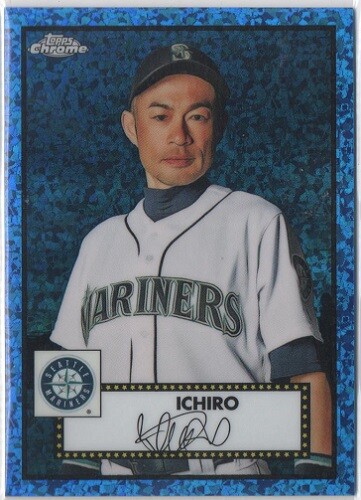 2021 Topps Platinum Anniversary "BLUE Mini-Diamonds #053/199" Ichiro ...