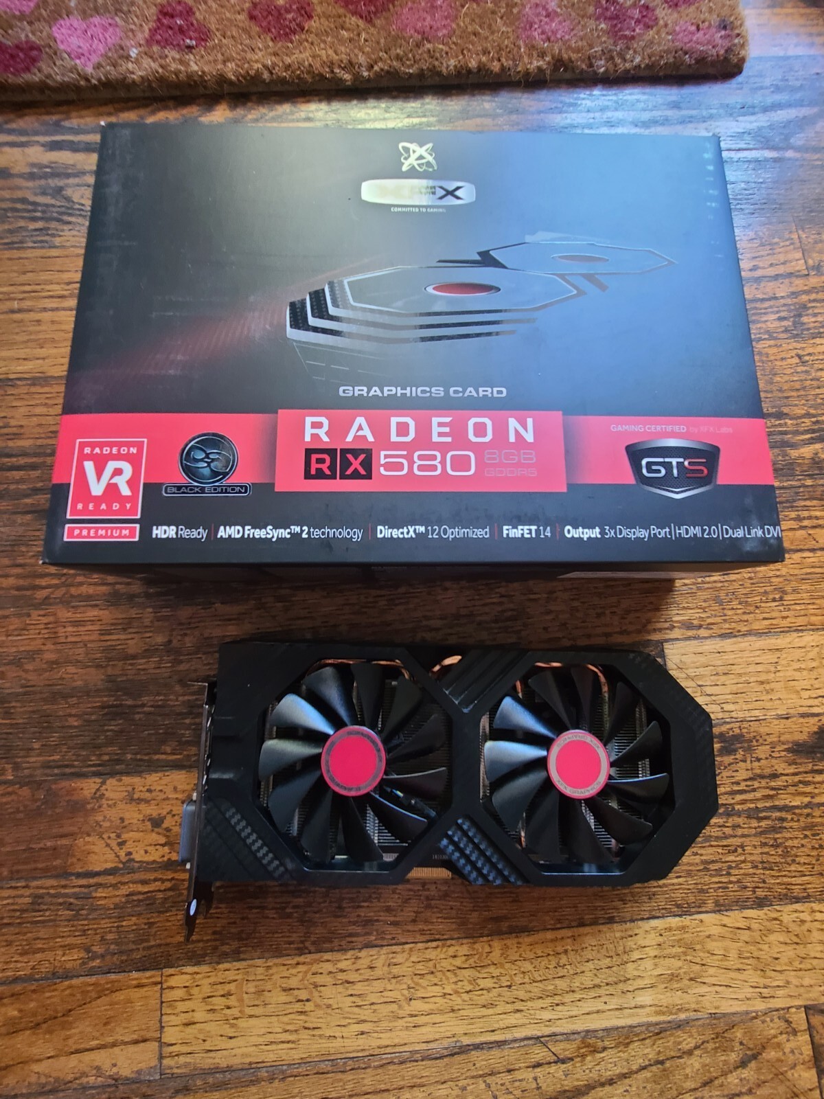 XFX AMD Radeon RX 580 Black Edition 8GB GDDR5 Graphics Card (RX-580P8DBDR)