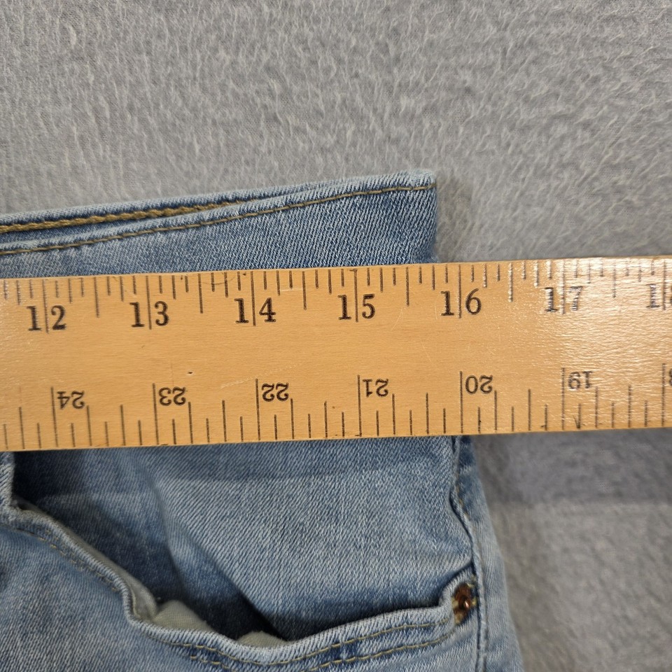 Levis 502 Jeans Mens 32x32 Blue Performance Regular Tapered Light Wash ...