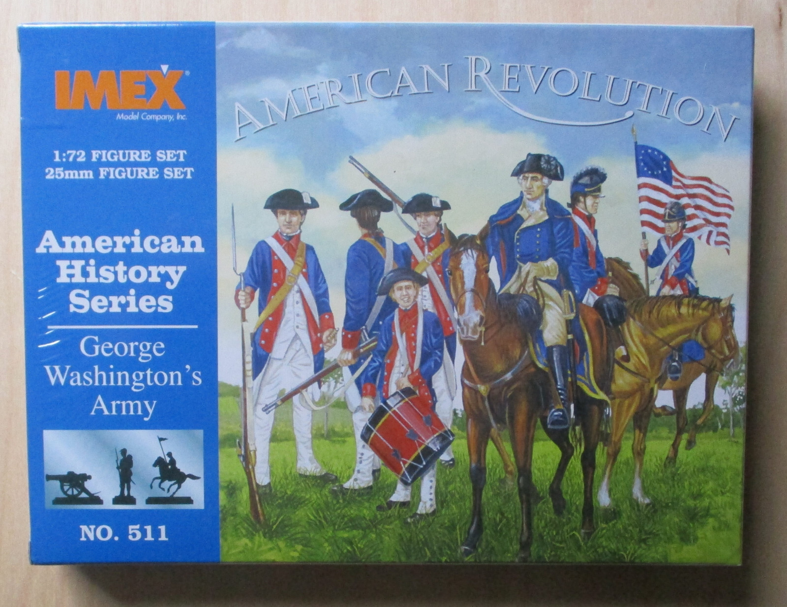 1/72 American Revolution George Washington Army Imex 511 Plastic ...