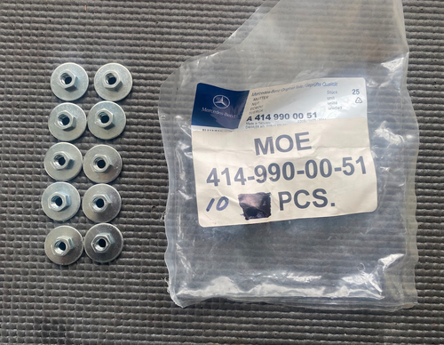 OEM Mercedes-Benz Fender Nuts (10) - 414 990 00 51 - Fits MBZ 1998-2021 ...