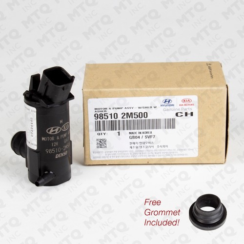 98510-2M500 Genuine Windshield Washer Pump compatible with Hyundai Kia ...