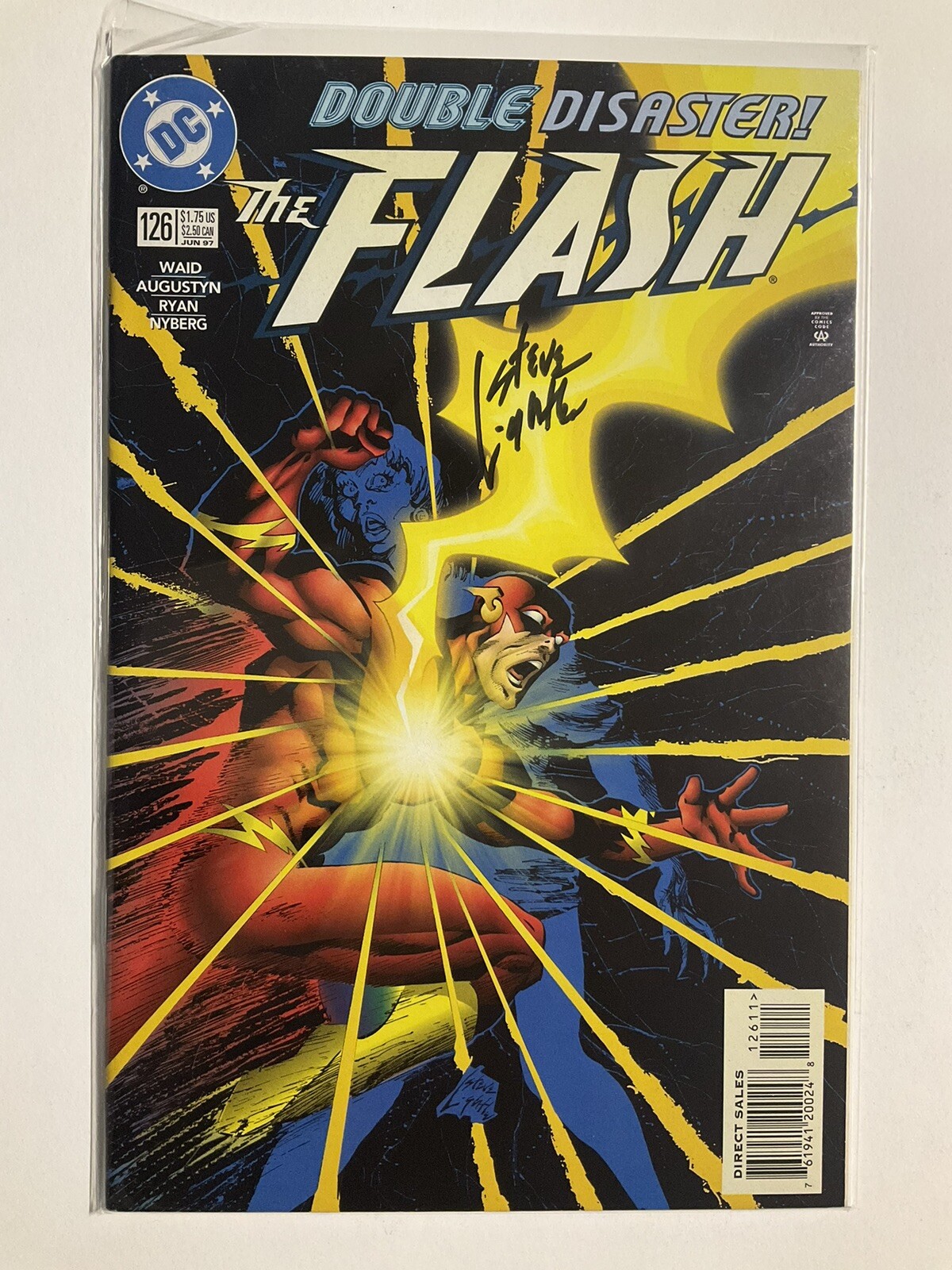 FLASH 126 SIGNED STEVE LIGHTLE NM NEAR MINT DC COMICS | eBay