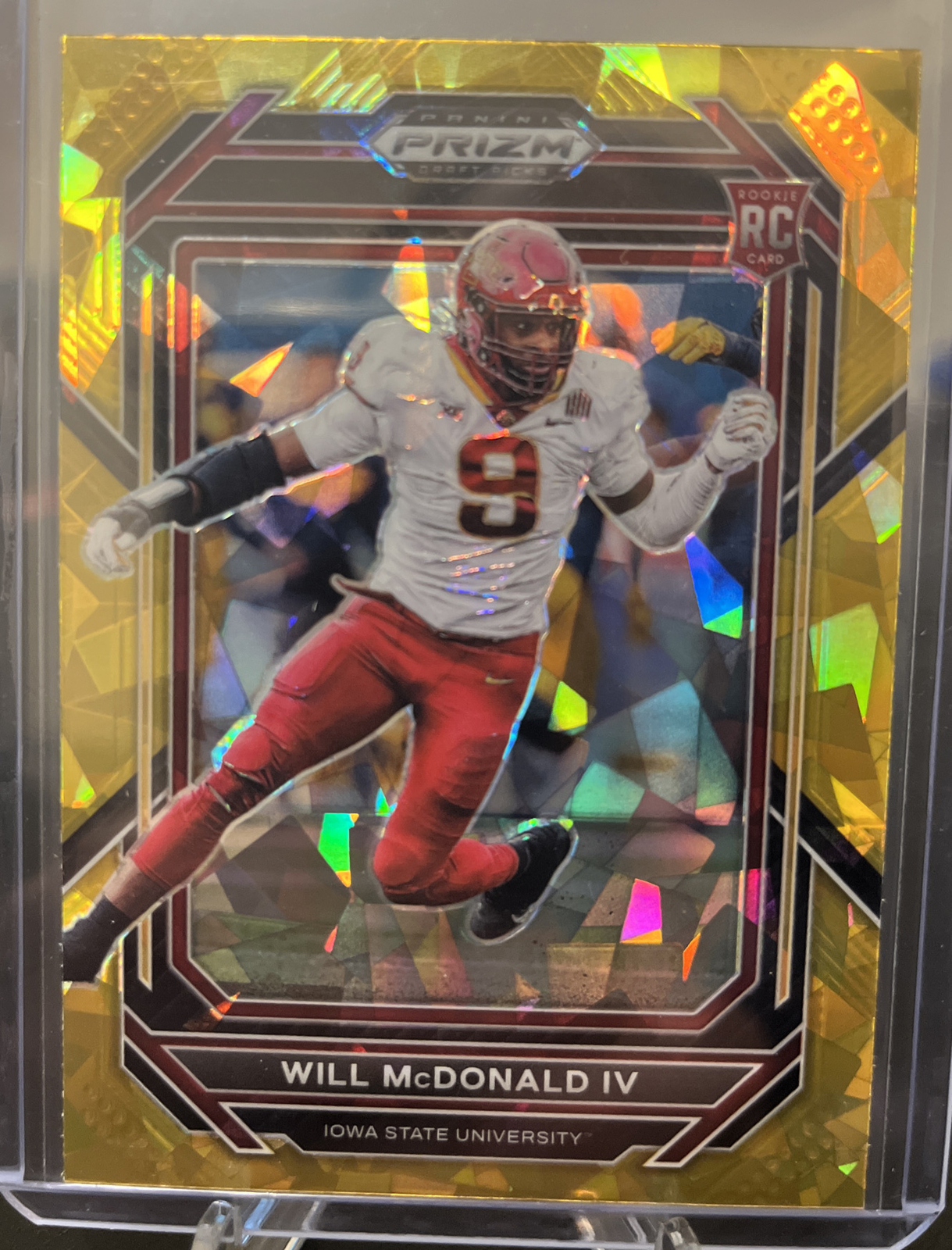 2023 Panini Prizm Draft Picks - Gold Ice Prizm #188 Iowa State Cyclones ...