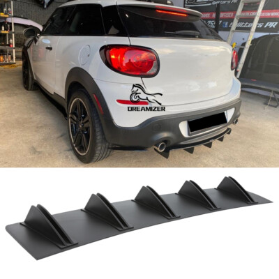 For Mini Cooper Countryman S Rear Bumper Diffuser 10 Shark Fin Spoiler ...