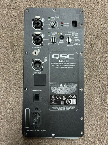 QSC CP8 1000 Watt Amp For Parts Or Repair (No Power Up Non Working) | eBay