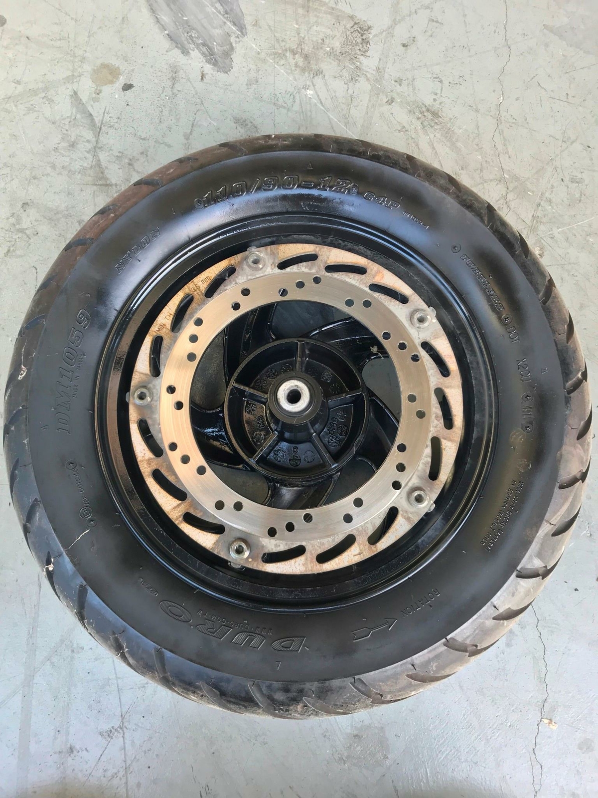 FRONT WHEEL RIM TYRE DISC STRAIGHT SYM VS150S VS150 150CC 2011 125 | eBay