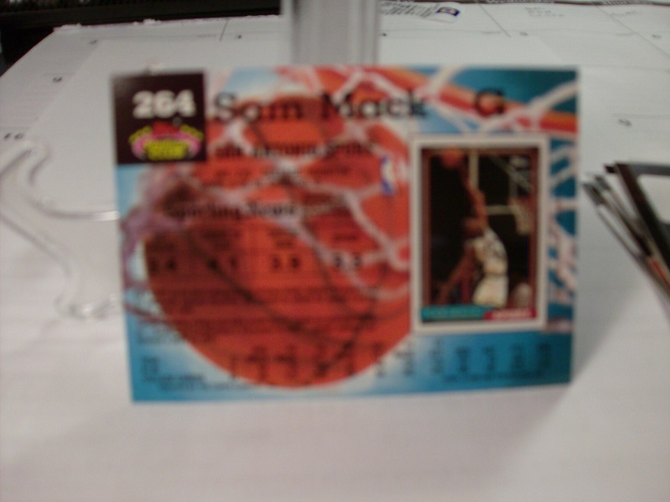 1992-93 Topps Stadium Club #264 - Sam Mack RC - San Antonio Spurs 92 ...