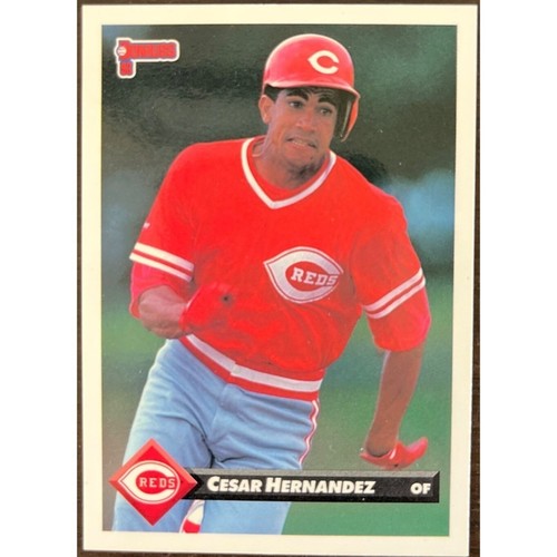 1992 Donruss #558 Cesar Hernandaz Cincinnati Reds Major League Baseball ...