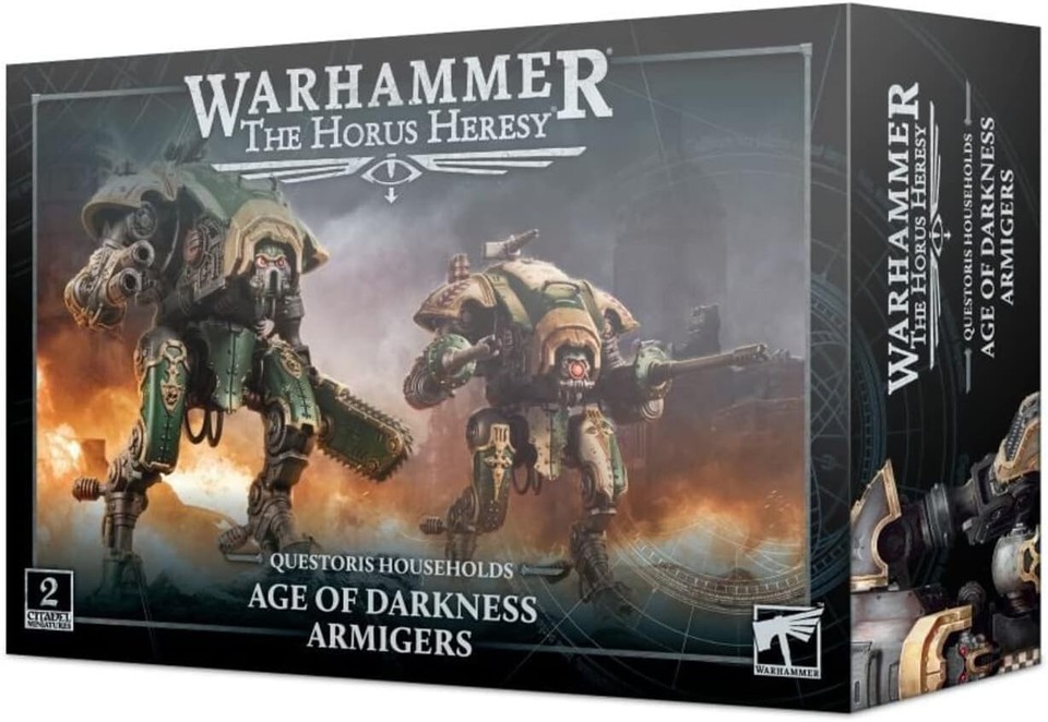 Dual Armiger Knights Plastic Kit - Warglaives & Helverins for Imperial ...