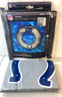 Open Box NFL Team Inflatable Tube Indianapolis Colts Football Pool Toy ...