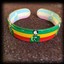 Selassie Jamaica Haiti Bangle Cuff Reggae Weed Leaf Rasta Rastafari ...