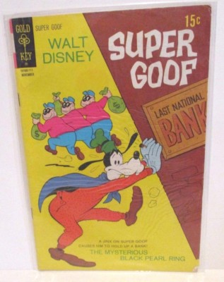 GOLD KEY COMICS WALT DISNEY SUPER GOOF GOOFY HERO COMIC BOOK NOVEMBER ...