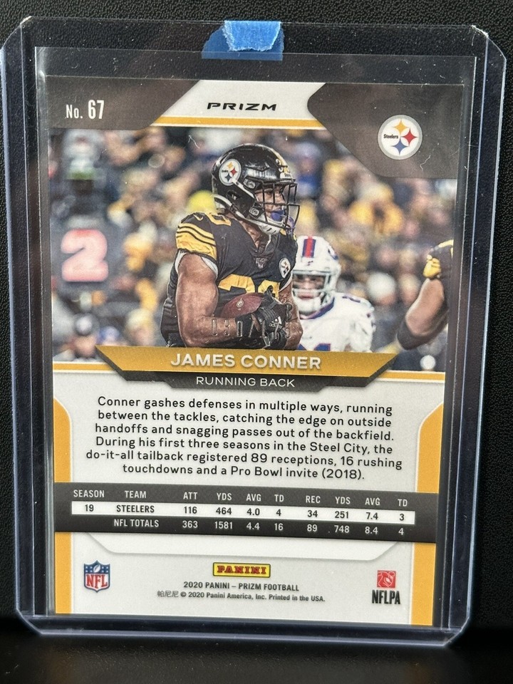 2020 Panini Prizm James Conner #67 Green Yellow Hyper Prizm /175 | eBay