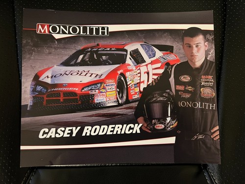 Casey Roderick Bill Elliott Racing 2010 Monolith Hero Card | eBay