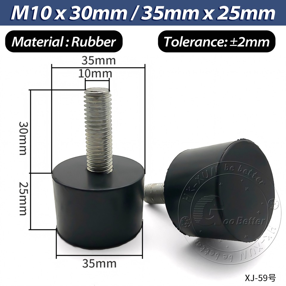 M6 M8 M10 Rubber Adjustable Feet Screw Leveling Table Foot Machine ...
