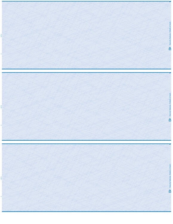 Laser 3-Up Blank Check Stock by Deluxe-Nebs / DLA834 | eBay