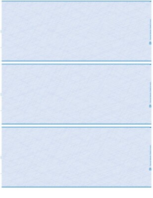 Laser 3-Up Blank Check Stock by Deluxe-Nebs / DLA834 | eBay