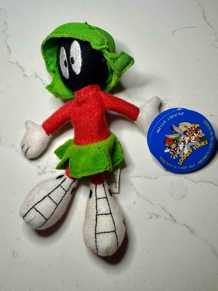 Starbucks FINGER PUPPETS Elmer Fudd & Marvin Martian, Looney Tunes 2004 ...