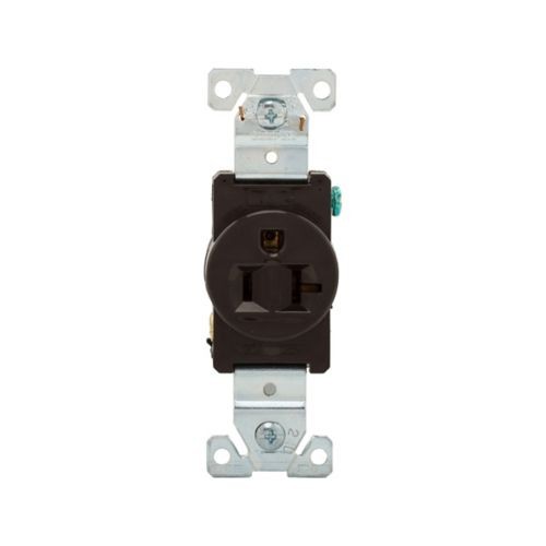 Eaton Wiring Devices 5361B - Recp Sgl 20A125V 2P3W Brass Strap B&S BR ...